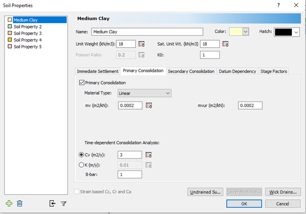 Settle3 Tutorials | 2 - Time-Dependent Consolidation